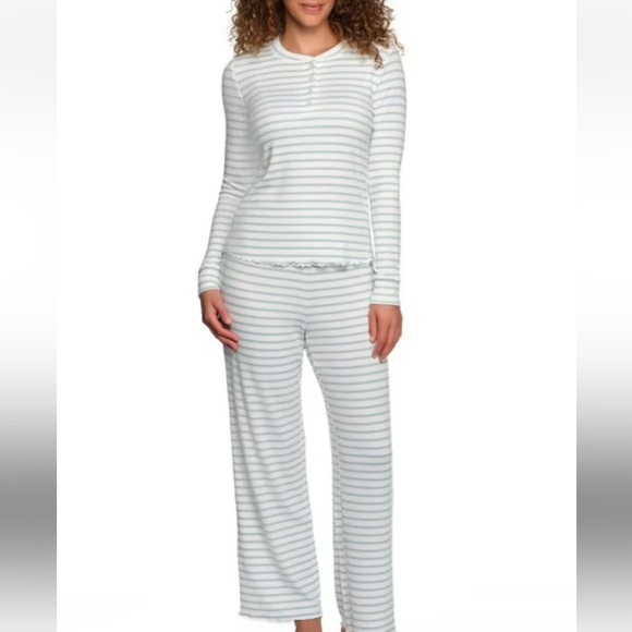 LOFT | Intimates & Sleepwear | Womens Loft Size 2xl Green White Striped ...